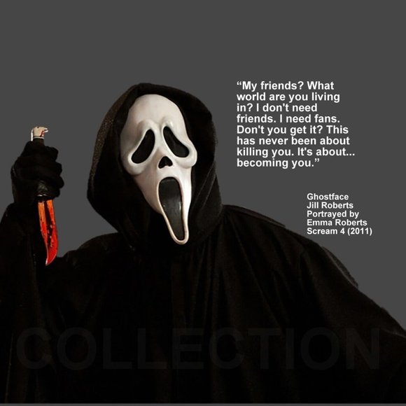 Wall Decor | Screams Ghostface My Friends What World Are You Quote ...